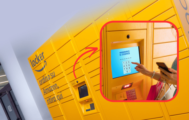 Amazon Locker: ritiro con schermo o senza schermo, come funziona