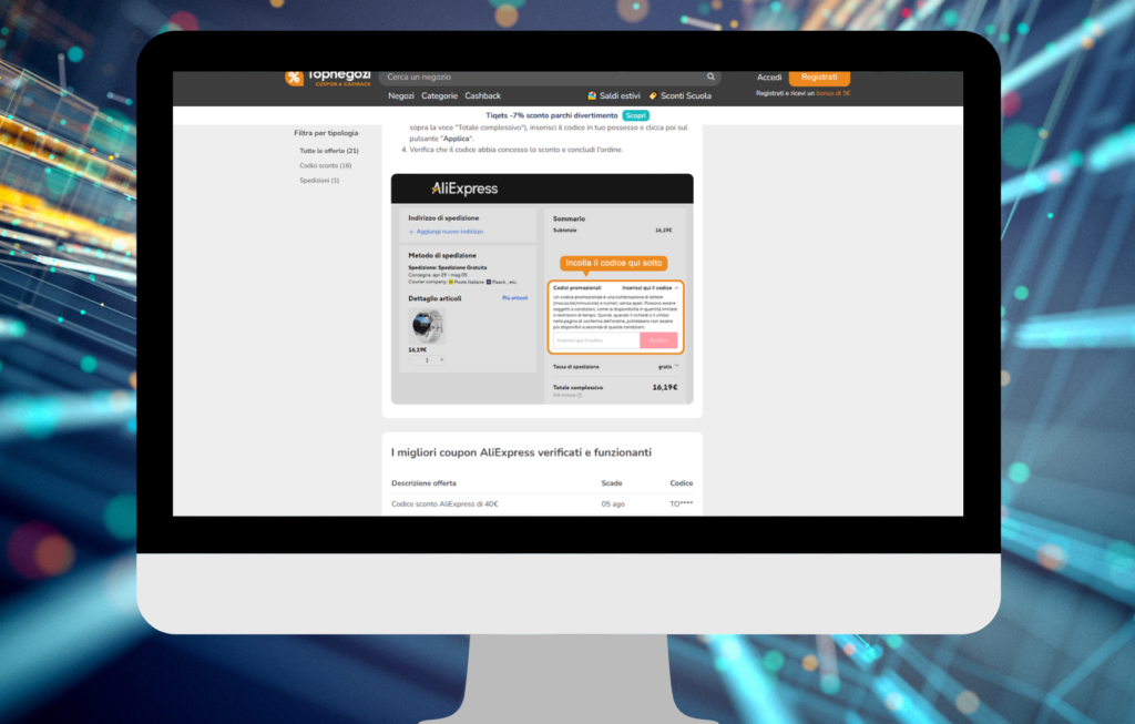 Cosa fare se un codice sconto non funziona online