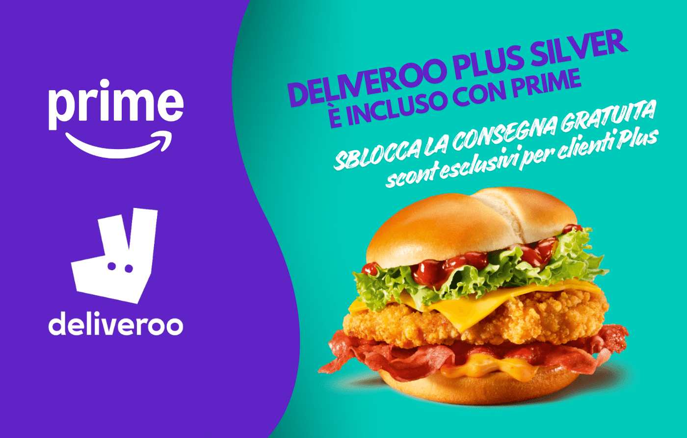 Come attivare Deliveroo Plus Silver gratis con Amazon Prime