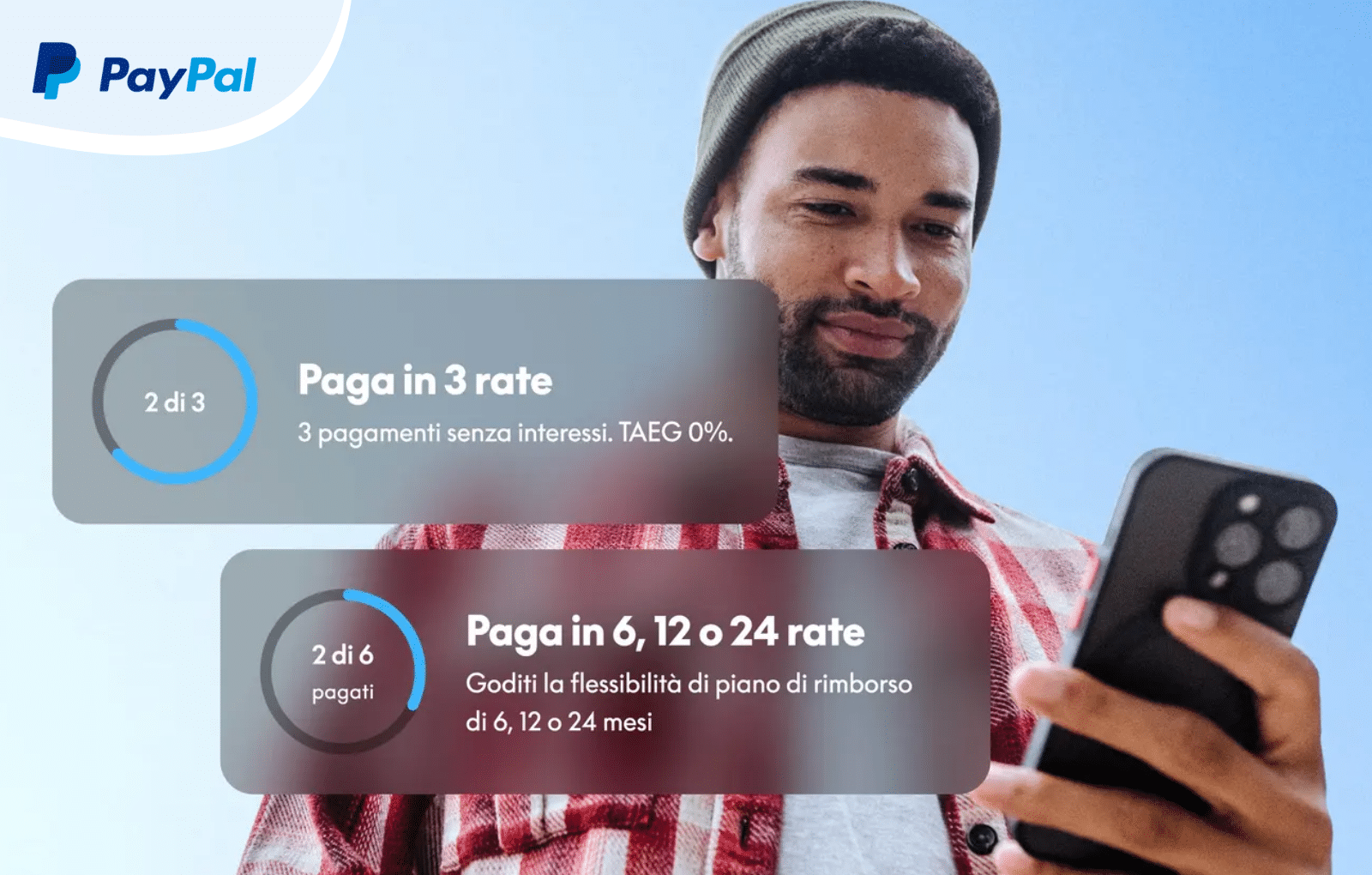 PayPal Paga a rate: differenze tra 3, 6, 12 e 24 rate